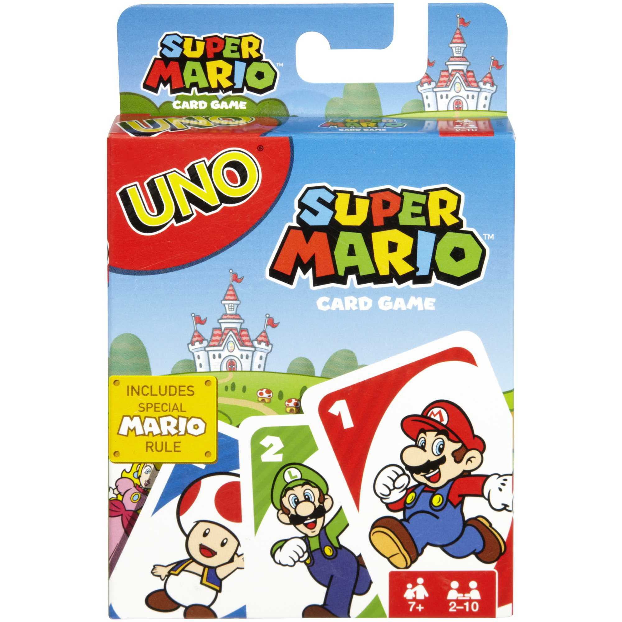 UNO Super Mario Bros Card Game with Friends, for Kids & Family, 2-10 ...