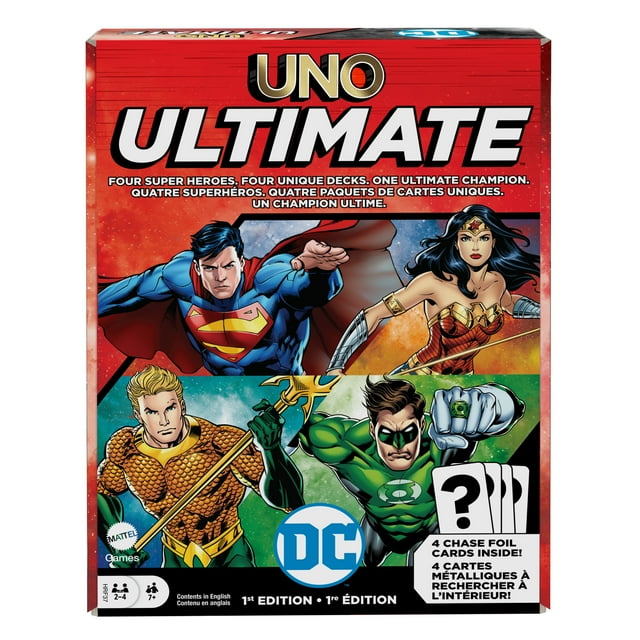 UNO Ultimate DC Card Game with Collectible Foil Cards - Walmart.com