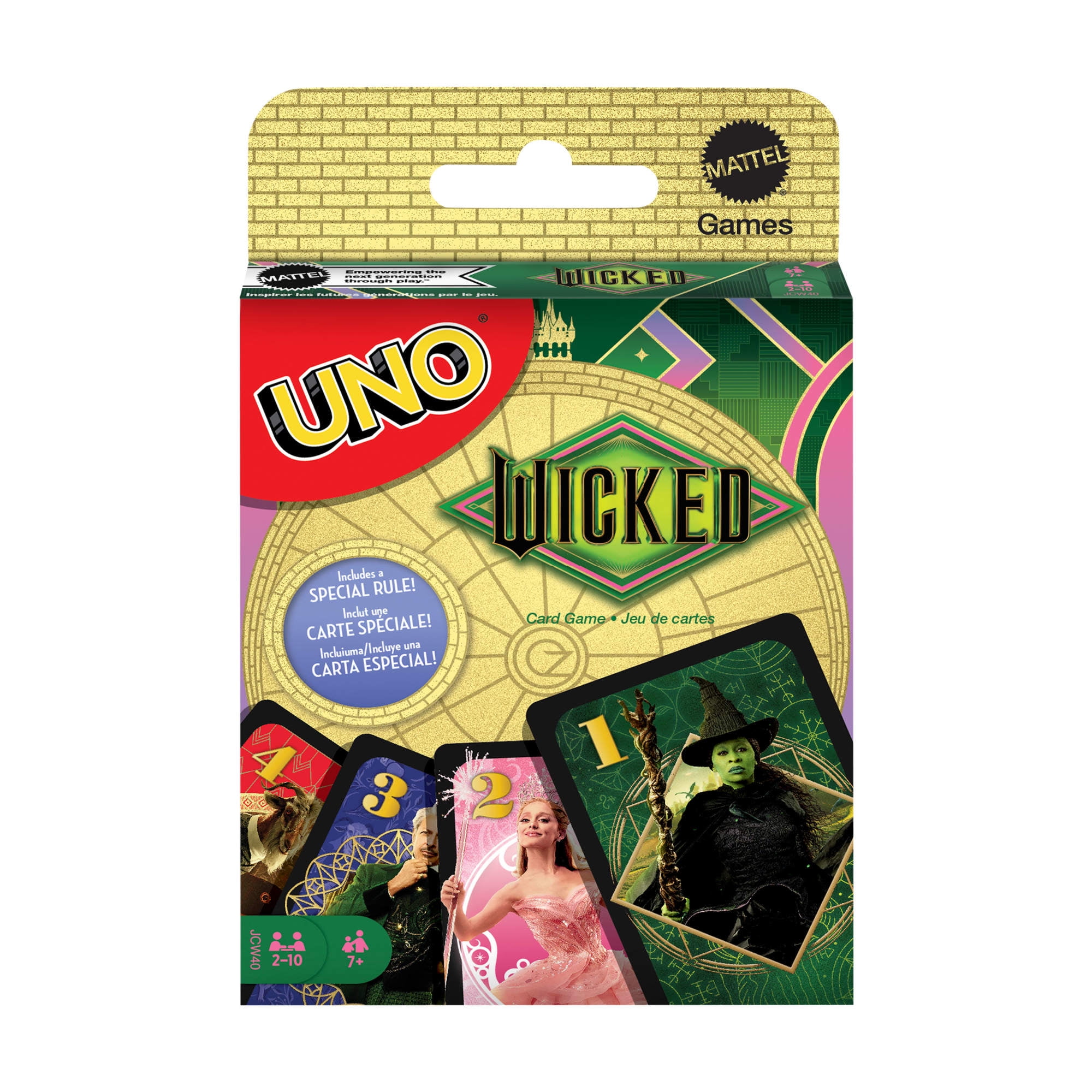 UNO Wicked Card Game for Kid, Adult & Family Nights Inspired by the ...
