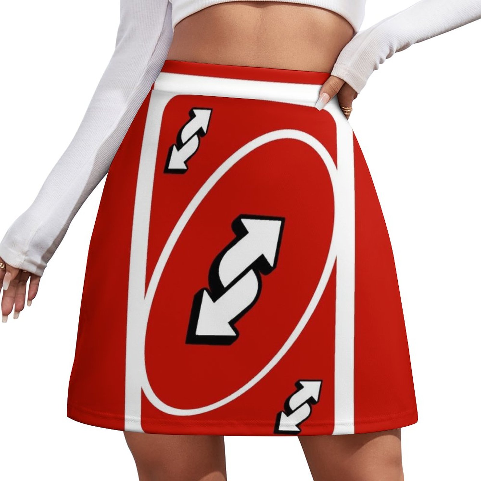 UNO reverse card Mini Skirt Skirt shorts Female dress - Walmart.com