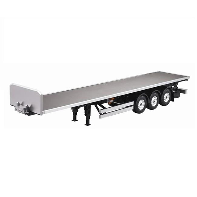 UNO1RC NM62386 1 by 14 3 Axles RC Semi Trailer Flatbed Chassis Remote ...