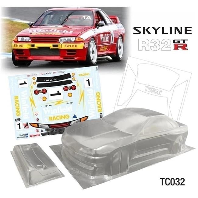 UNO1RC 190 mm RC Bodies Bodywork Clear Lexan Body Shell with Rear Wing ...