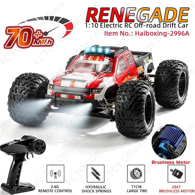 UNO1RC 2996A 1-10 70KM-H 4WD RC Car with LED Off Road Remote Control ...