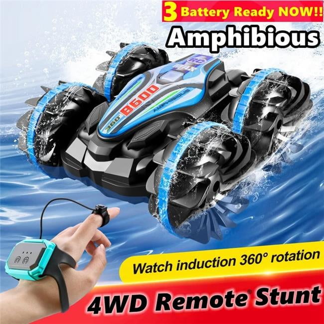 UNO1RC NM58538 Amphibious Remote Control RC Car Boat Waterproof RC Monster Truck Stunt Vehicle ...