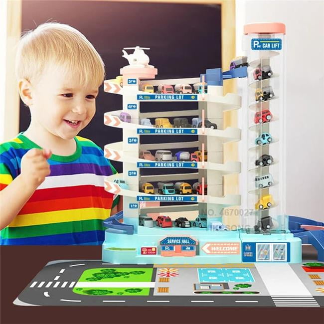 UNO1RC NM59482 Building Parking Lot Rail Car Adventure Racing Track ...