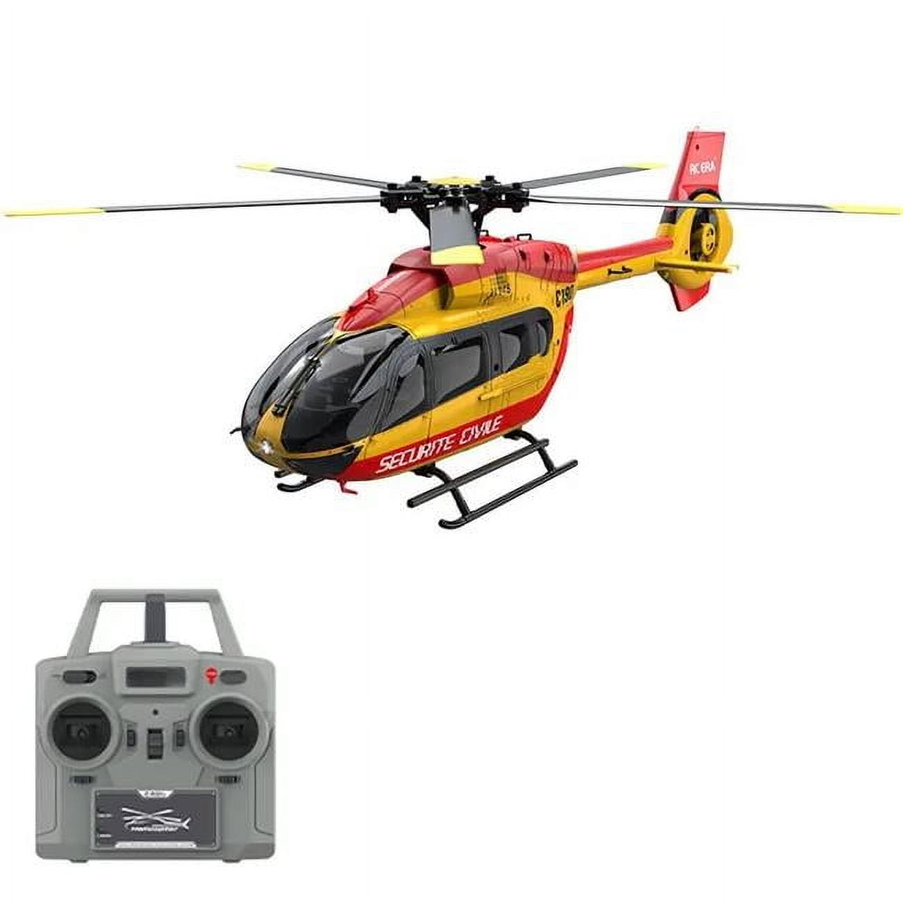UNO1RC Control Helicopter H-145 6 Channel Dual Brushless Single ...