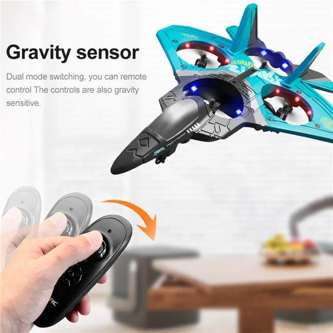 UNO1RC Drone Trick 4 Rotor RC Glider Aircraft EPP Mini Drone LED 2.4G ...