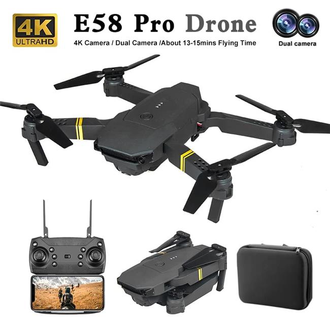 UNO1RC E58 & E88 RC Drone Wi-Fi FPV Altitude Hold Foldable Quadcopter ...