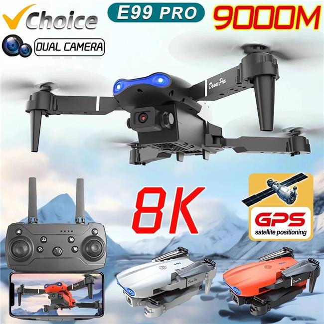 UNO1RC E99 Pro Drone 4K Professional 8K Dual Camera 5G Wi-Fi FPV UAV ...