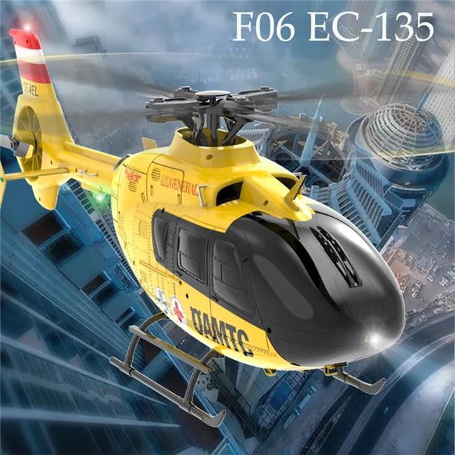 UNO1RC NM62296 F06 EC135 1 by 36 Scale 2.4G RC Helicopter 6CH 6G ...