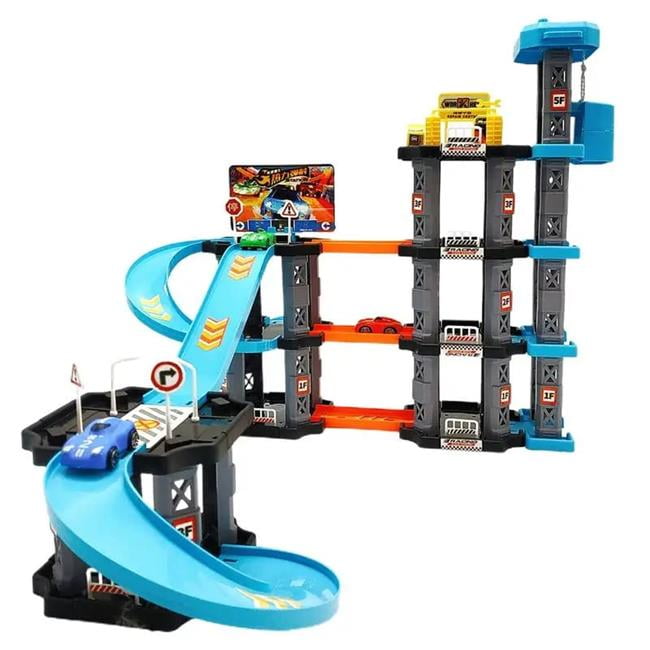 UNO1RC NM58421 Garage Toy Race Car Ramp Track Toy for Toddler 1-3 with ...