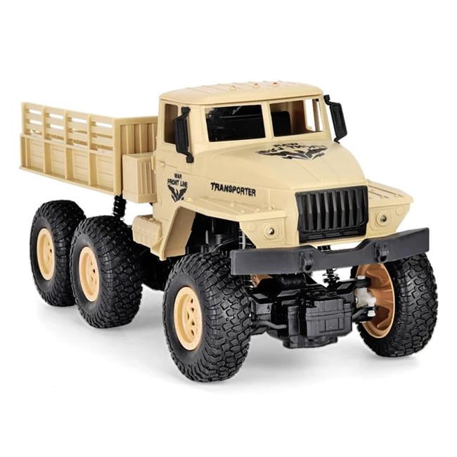 UNO1RC NM60921 High Speed RC Car Military Truck 2.4G Six-Wheel Remote ...