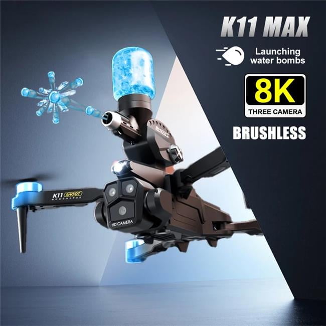 UNO1RC K11MAX Brushless Three Camera Drone Optical Flow Bombing Remote ...