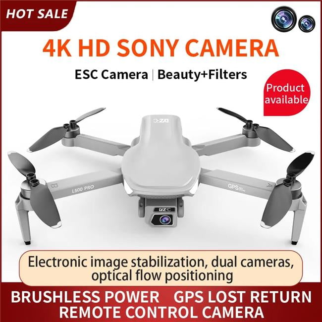 UNO1RC NM61325 L500 Pro RC Drone GPS 4K Professional HD Dual Camera Brushless 5G Wi-Fi FPV ...
