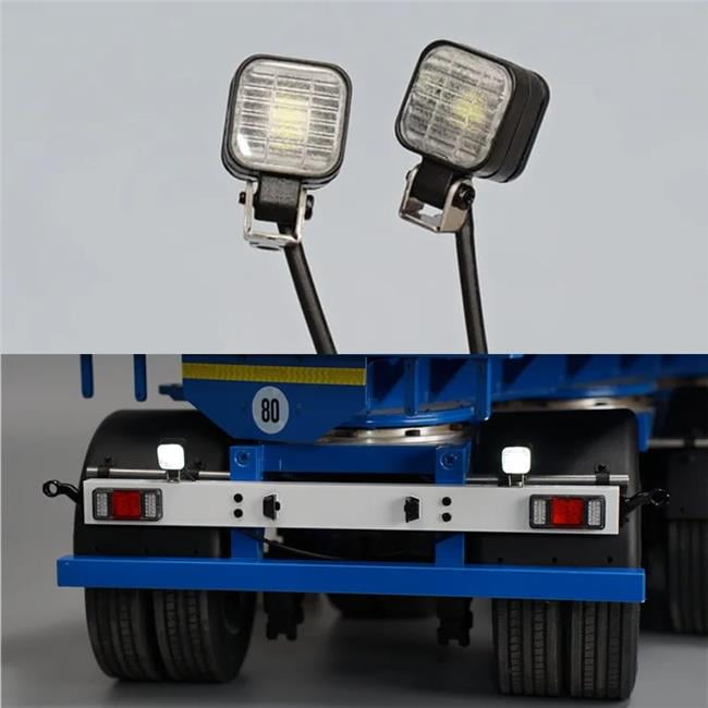 UNO1RC NM58924 LED Square Spotlight Lamp Headlight for 1 by 10 RC Crawler Car Trx4 Defender 1 by ...