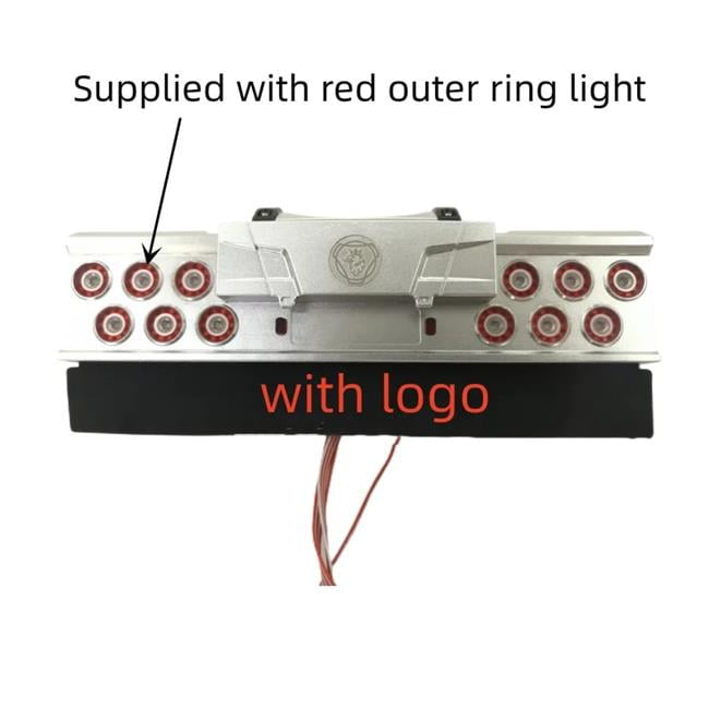 UNO1RC NM61898 LED Tail Light Rear Bumper Lamp for Tamiya 1 by 14 Truck RC Cars Scania King ...