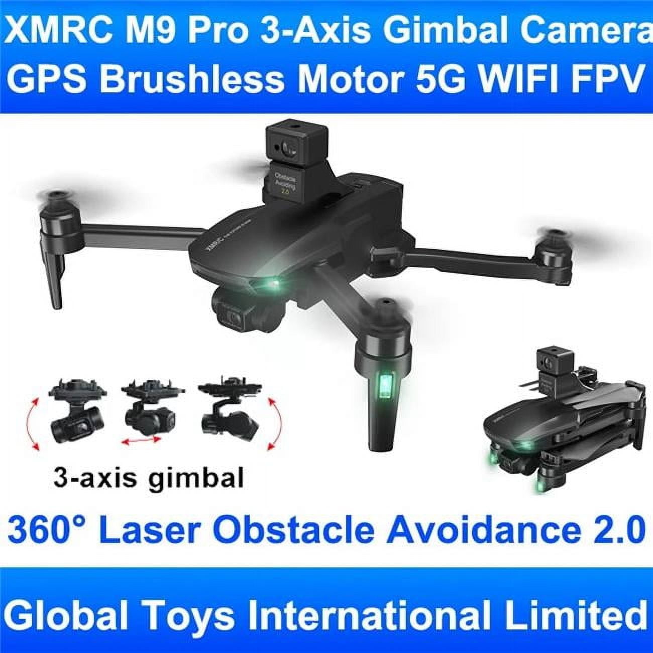 UNO1RC M9 Pro with 360 Deg Laser Obstacle Avoidance 3-Axis Gimbal EIS ...