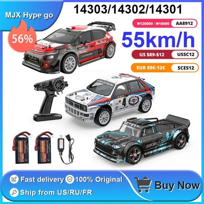 UNO1RC NM62301 MJX RC High Speed Drift Racing Brushless 4WD Off Road ...