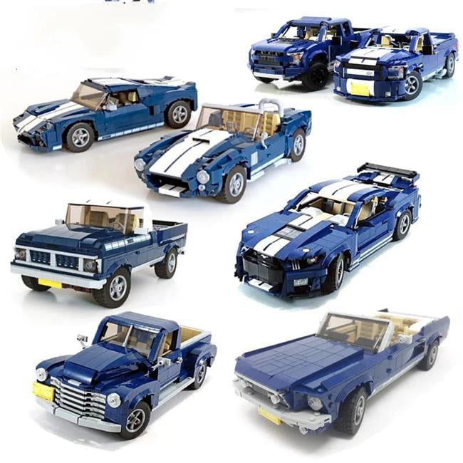 UNO1RC NM61223 MOC-10265 Mustang Shelby GT500 Building Block Car Bricks ...