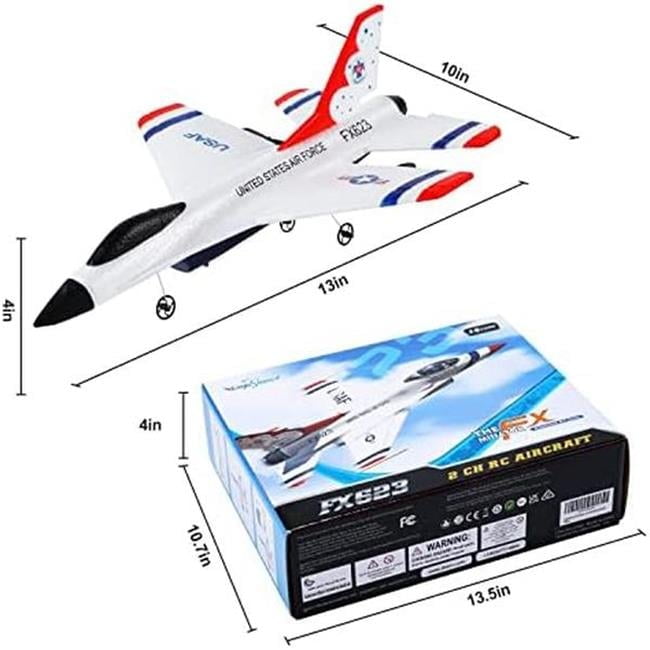 UNO1RC NM55578 Airplane 2.4GHz 2 Channel Remote Control Plane with Gyro ...