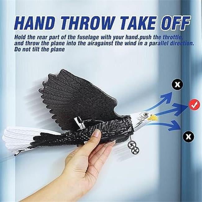 UNO1RC NM55665 Remote Control Eagle Airplane Toys - Walmart.com