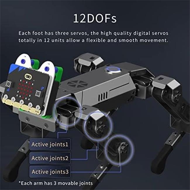 UNO1RC NM55700 Microbit Robotic Dog XGO Kit - Walmart.com