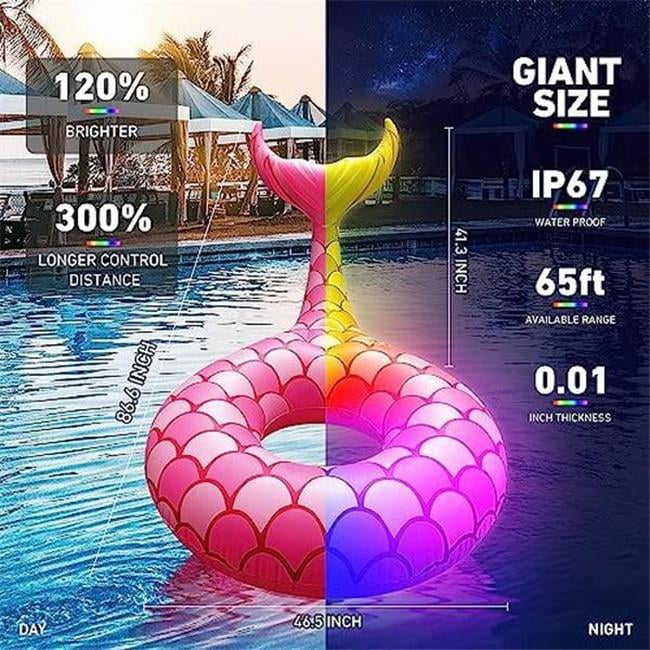 UNO1RC NM55829 Mermaid Tail Giant Pool Float - Walmart.com