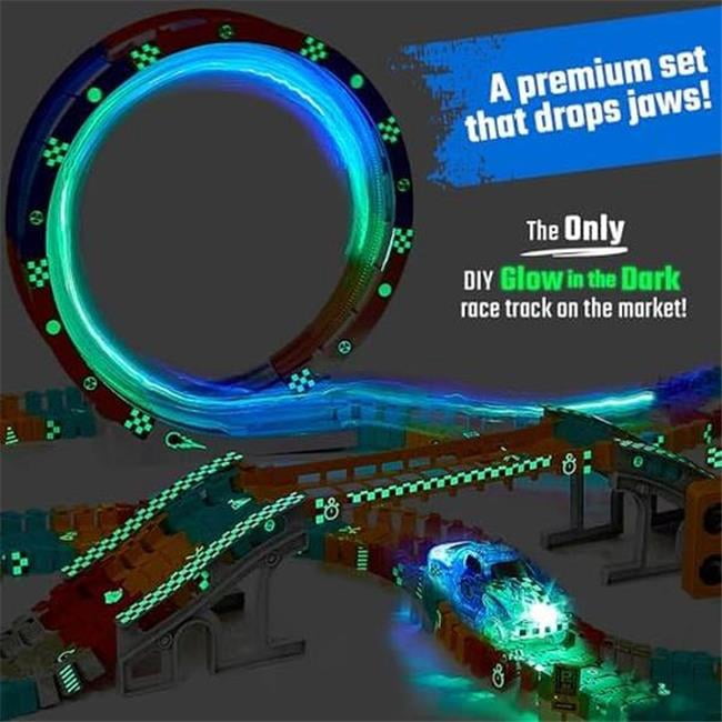 UNO1RC NM56072 Race Track Glow in The Dark Magic Toy Set - Walmart.com