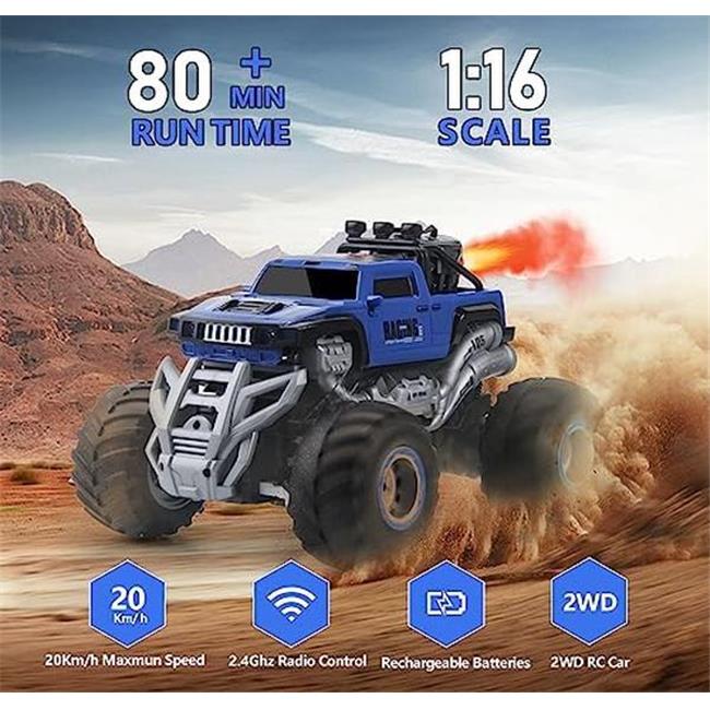 UNO1RC NM56487 1-16 Scale All Terrain Off Road Large Remote Control Car ...