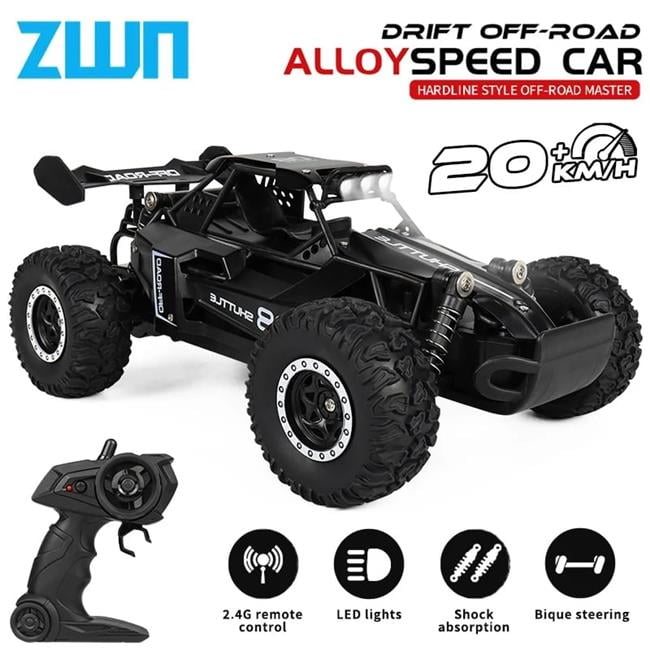 UNO1RC NM58393 1-16 2.4GHz Model RC Car with LED Lights 2WD Off-road Remote Control Climbing ...