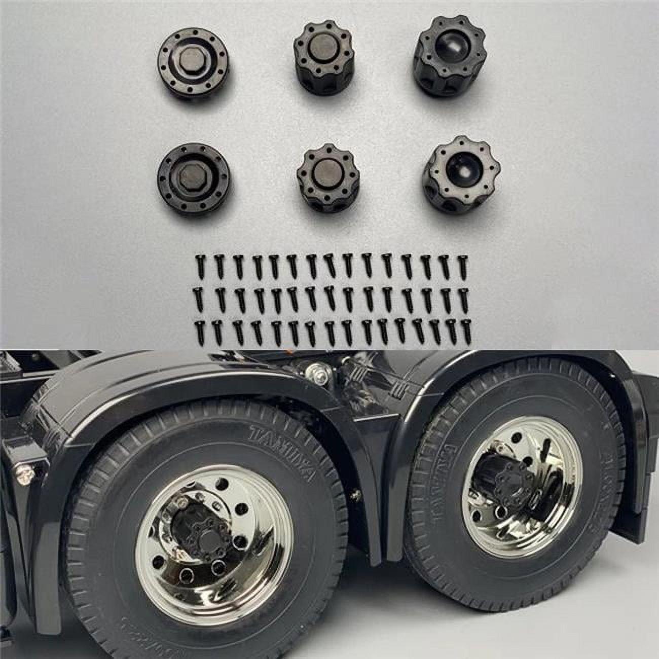 UNO1RC NM58531 Truck Wheel Hub Cover M4 Locknut Cover Spindle Head for ...