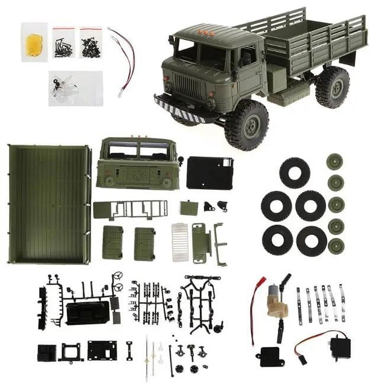 UNO1RC B-24 Kit Remote Control Military Truck DIY Off-Road 4WD B24 RC ...