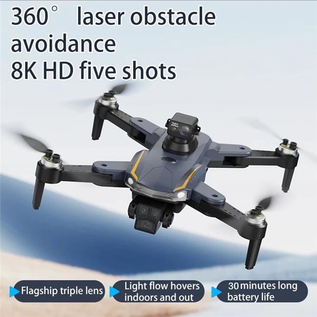 UNO1RC NM59119 RC Drone 4K Professional HD RC Airplane Three-Camera ...