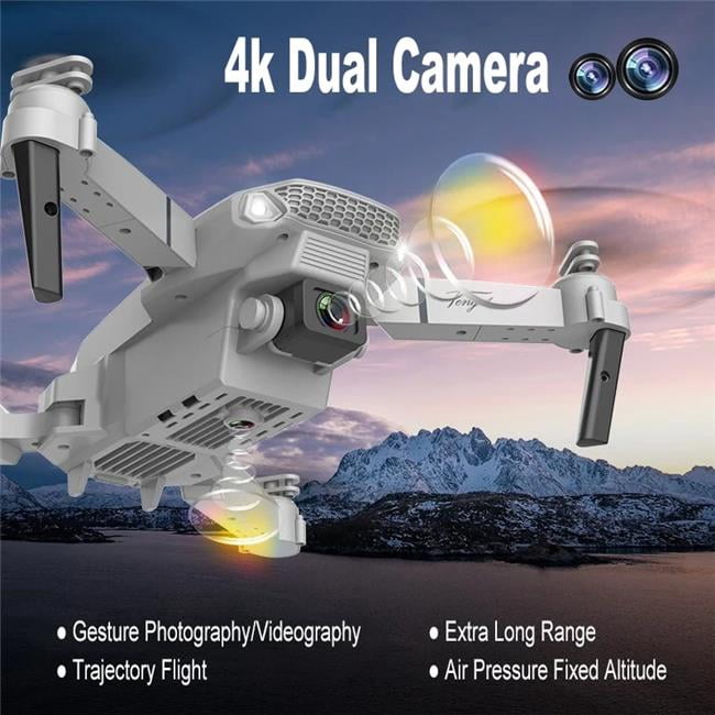 UNO1RC NM59130 E88 Drone Wi-Fi HD 4K 1080P 360 Deg Rolling Dual Camera ...