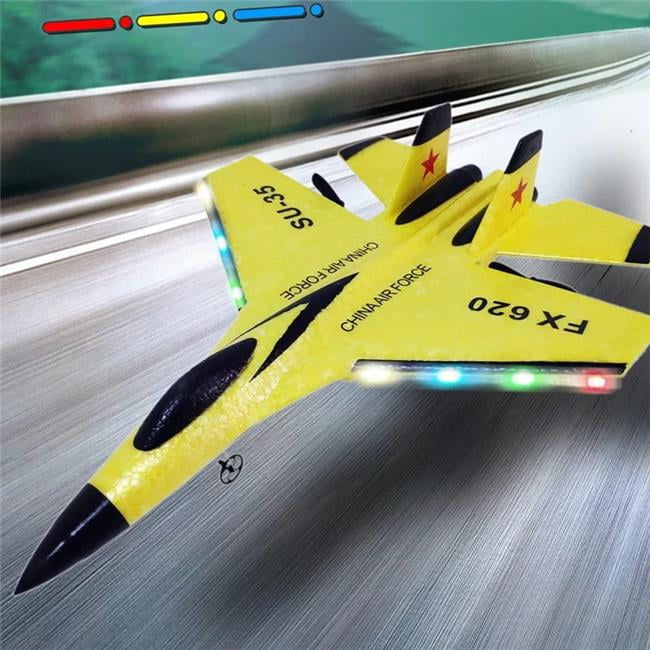UNO1RC NM59426 Drone RC Plane SU35 2.4G with LED Lights Aircraft Remote ...