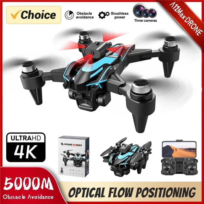 UNO1RC NM59519 Pro Drone HD Professional 4K Drone Three Camera Wi-Fi FPV Quadcopter Aircraft ...