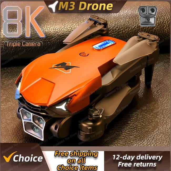 UNO1RC NM59676 M3 Drone 8K Professional Dual Camera 4K ESC Wi-Fi FPV ...