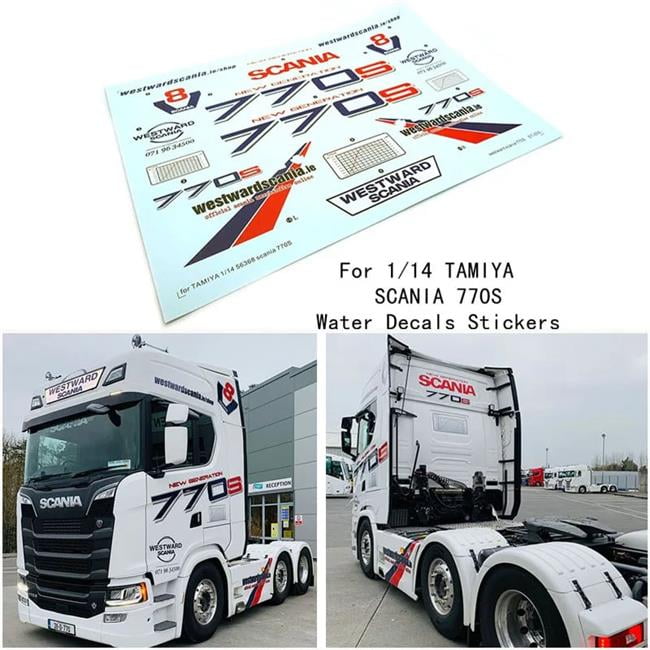 UNO1RC NM59710 Sticker Painting Decal for 1 by 14 Tamiya RC Truck ...