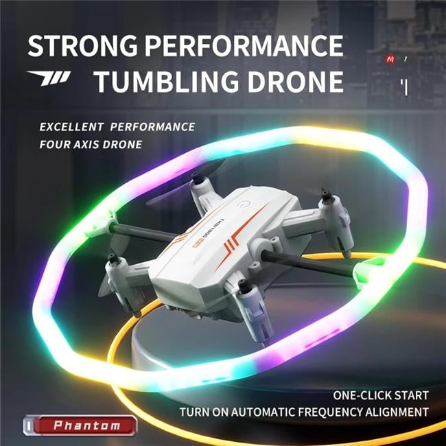 UNO1RC NM59751 New T39 Mini RC Stunt Rolling Drone with Colorful ...