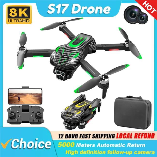UNO1RC NM59831 S17 Drone Professional Dual HD Camera Aerial Photography ...