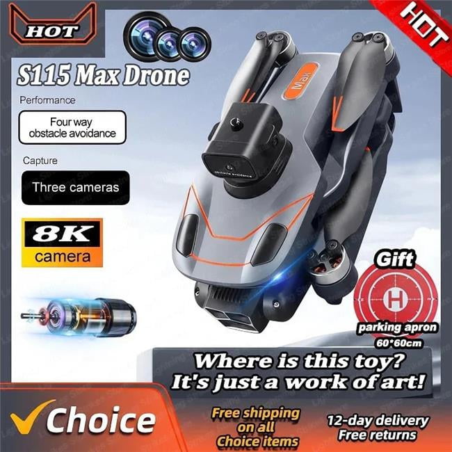 UNO1RC NM59960 S115 Max 5G GPS Brushless Drone 8K Professional Dual ...