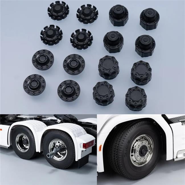 UNO1RC NM59986 Scale Hubcaps Spindle Head Wheel Axle Head Cover for ...