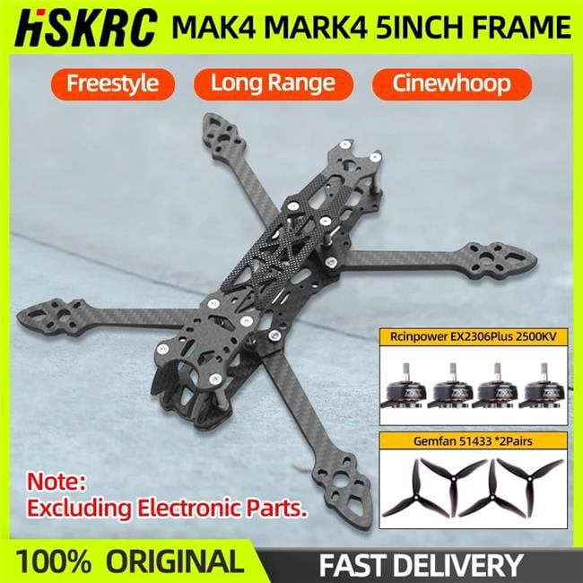 UNO1RC NM60085 5 in. MARK FPV Drone Frame KIT 225 mm EX 2306 Plus ...