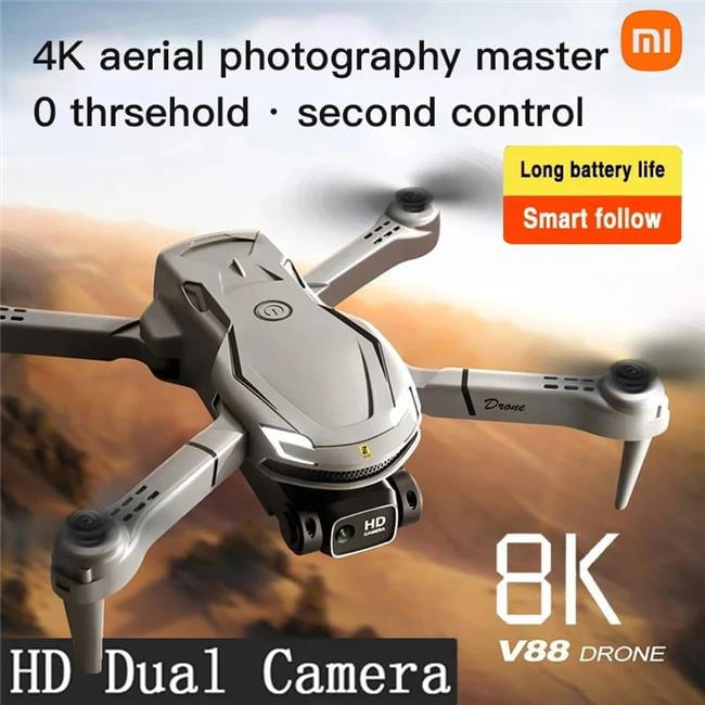 UNO1RC NM60185 MIJIA V88 Drone 8K HD Dual Camera Obstacle Avoidance Aerial Professional ...
