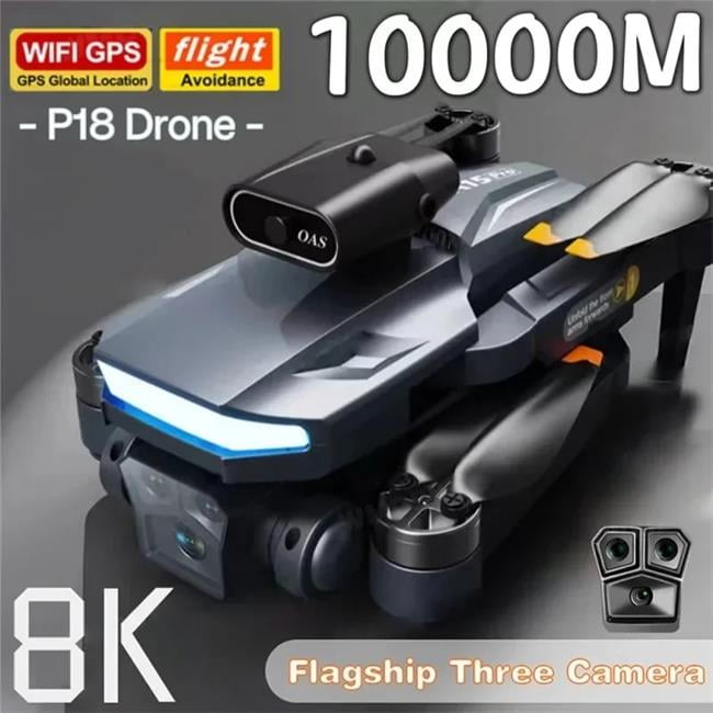 UNO1RC NM60356 10000 m Drone 8KHD Triple Camera Professional Brushless ...