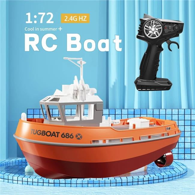 UNO1RC NM60584 686 RC Boat 1-72 Powerful Dual Motor Wireless Radio ...