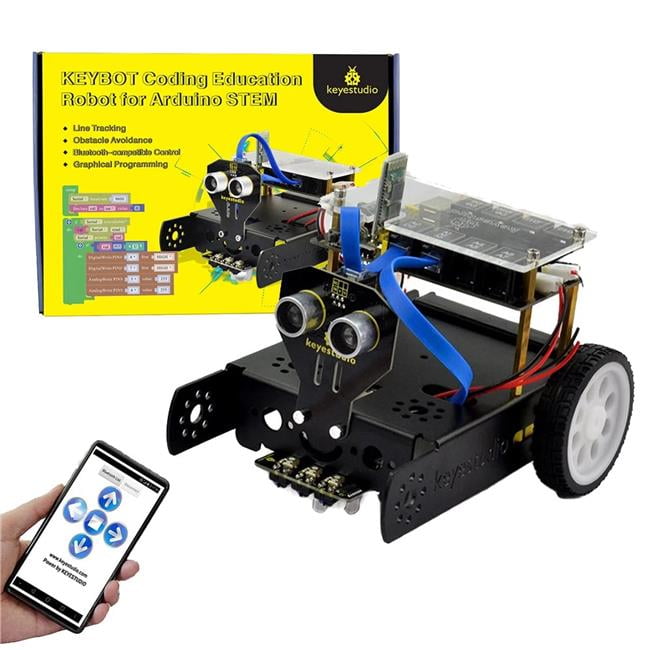 UNO1RC NM61012 KEYBOT Programmable STEM Education Robot Car Kit TB6612 Driven RJ11 Control for ...