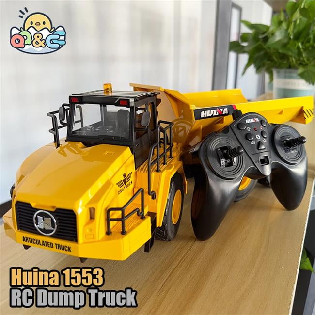 UNO1RC NM61048 RC Truck Dumper Huina 1553 Excavator Crawler 9Ch 2.4G ...