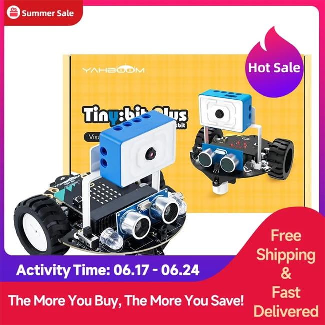 UNO1RC NM61272 Tiny-bit Plus Microbit Robot Car with ESP32 Wi-Fi Camera ...