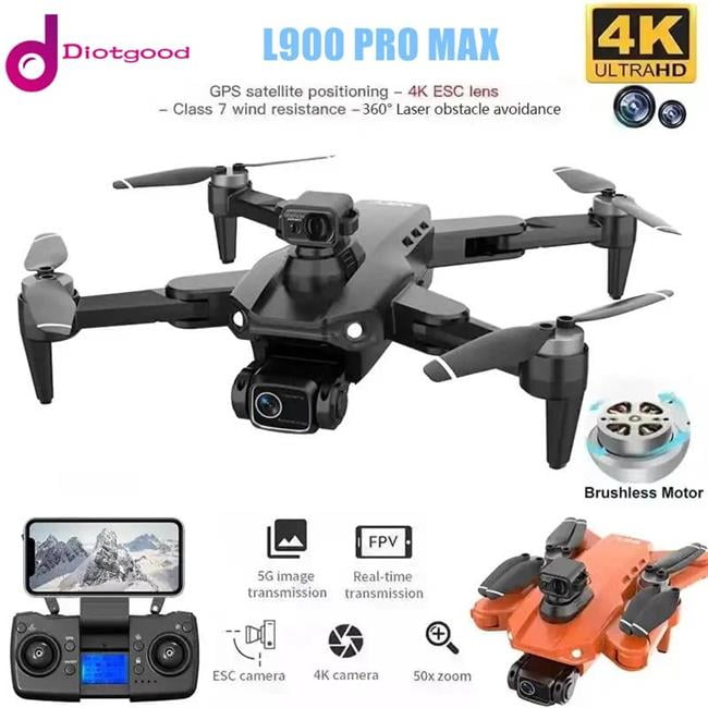 UNO1RC NM61282 L900 Pro Max GPS Drone 4K Professional HD Dual Camera 5G Wi-Fi Obstacle Avoidance ...